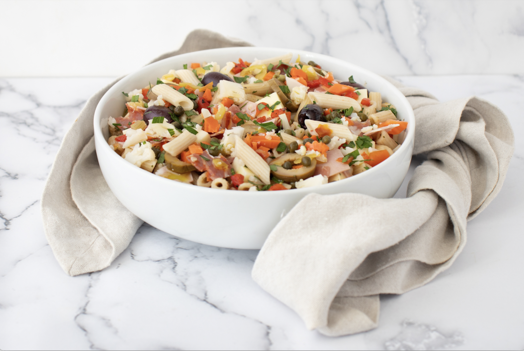 Muffaletta Pasta Salad Recipe - Suddenly Salad